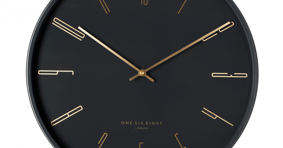 MAYA 30CM CHARCOAL GREY SILENT WALL CLOCK – Express Trophies